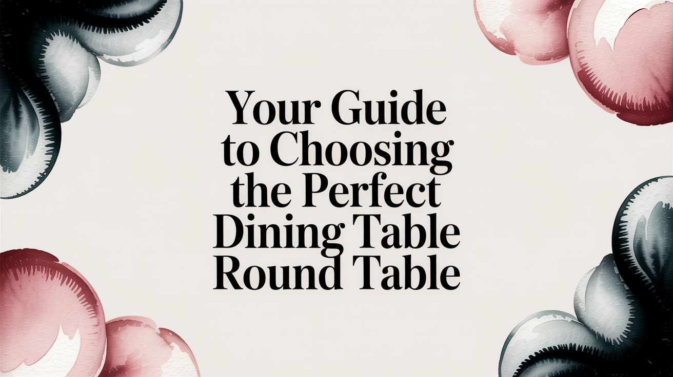 Your Guide to Choosing the Perfect Dining Table Round Table